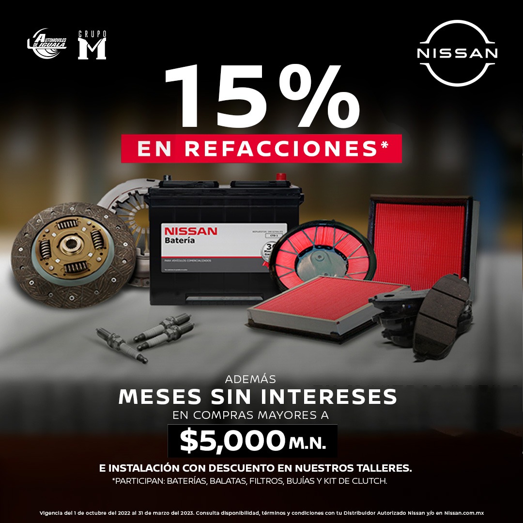 Promociones de Servicio y Refacciones | Nissan Iguala
